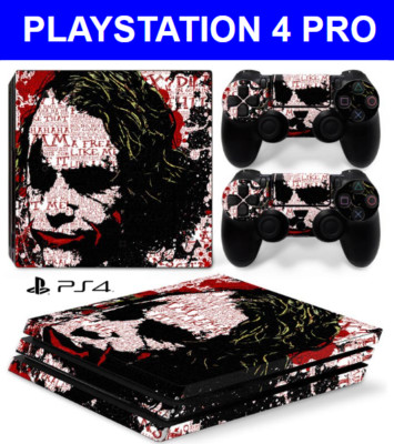 Joker Sticker Skin For PS4 PRO Console Wrap Vinyl + Controller | eBay