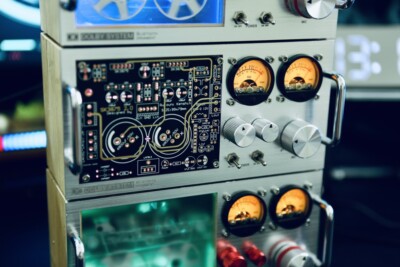 Retro VU Meter Music Spectrum MIC Pick up Light Audio Indicator Desktop ...