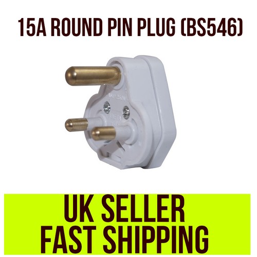 15A Round Pin Plug | BS546 15 Amp Plug-top (TRIANGLE STYLE SHAPE ...