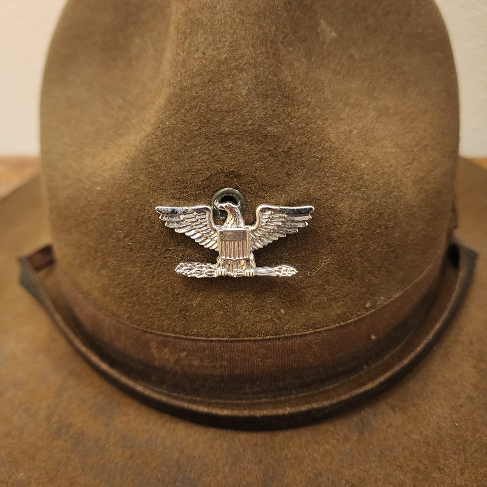 U.S Army Campaign Hat with Colonel Insignia STRATTON VTG Vietnam Era ...