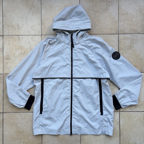 Canada Goose Jacket Mens XL Gray Lightweight Faber Black Label Full Zip ...