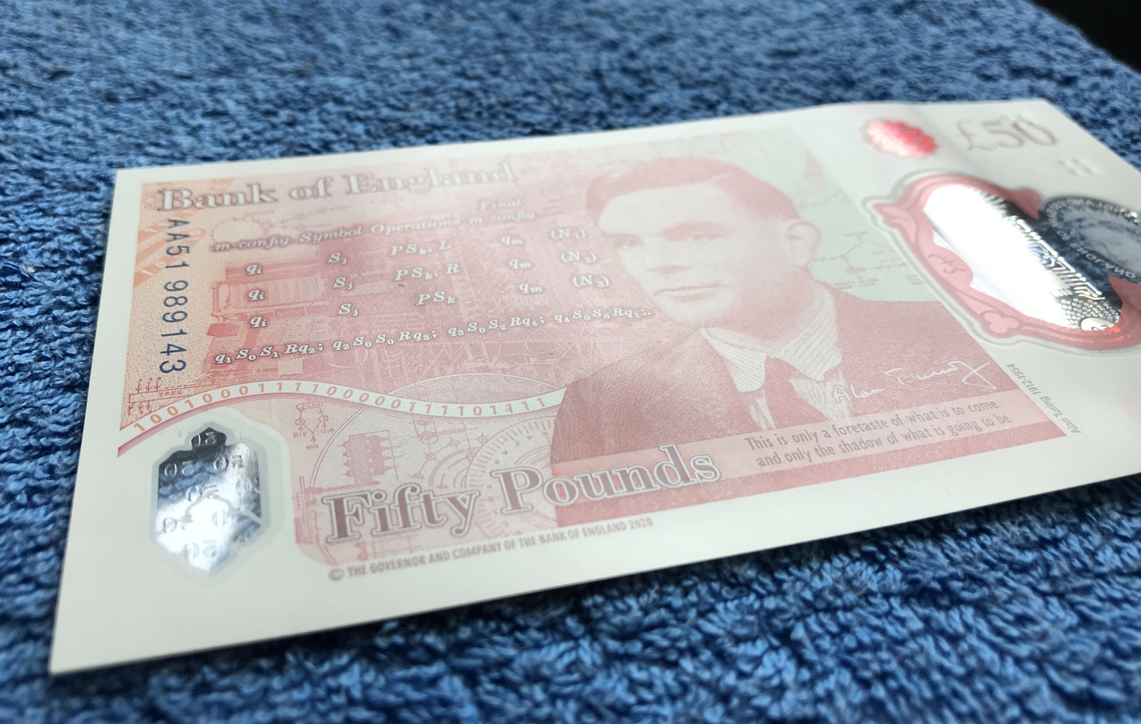 Uncirculated AA51 £50 Fifty Pound Note x 1 Alan Turing | eBay UK