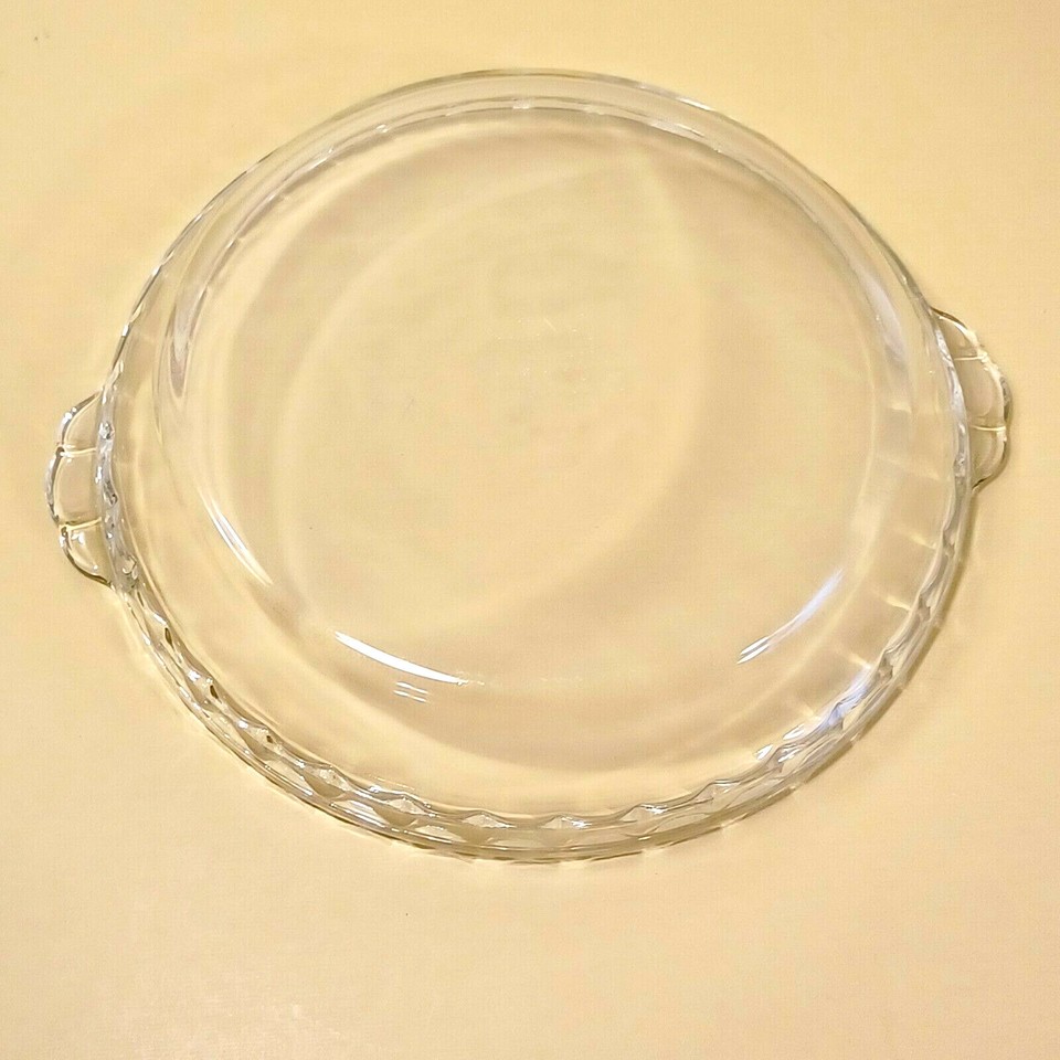 Vintage PYREX #229 Fluted Glass Deep Dish Pie Pan Plate Tab Handles USA ...