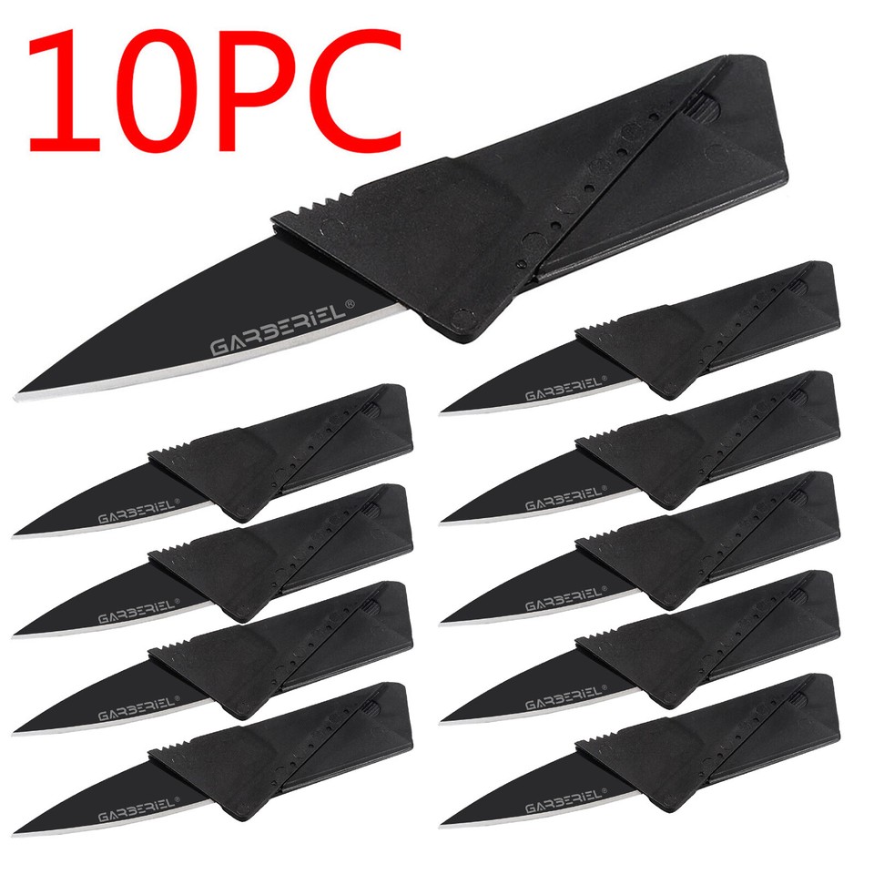 Lot Portable Credit Card Knives Folding Wallet Thin Pocket Survival ...