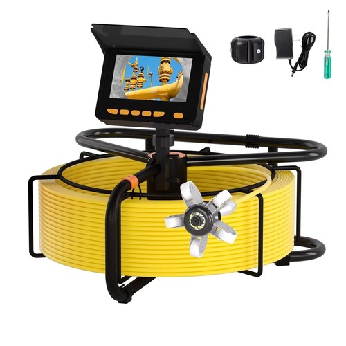 Sewer Camera 100FT, 8500mAH 16GB JQKJCAM Drain Pipe Sewer Line ...