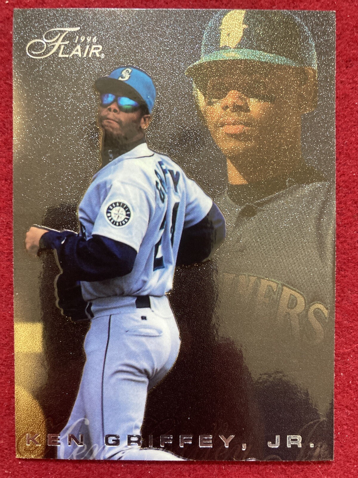 1996 Flair Gold Foil Silver Lettering #160 Ken Griffey Jr. Seattle ...