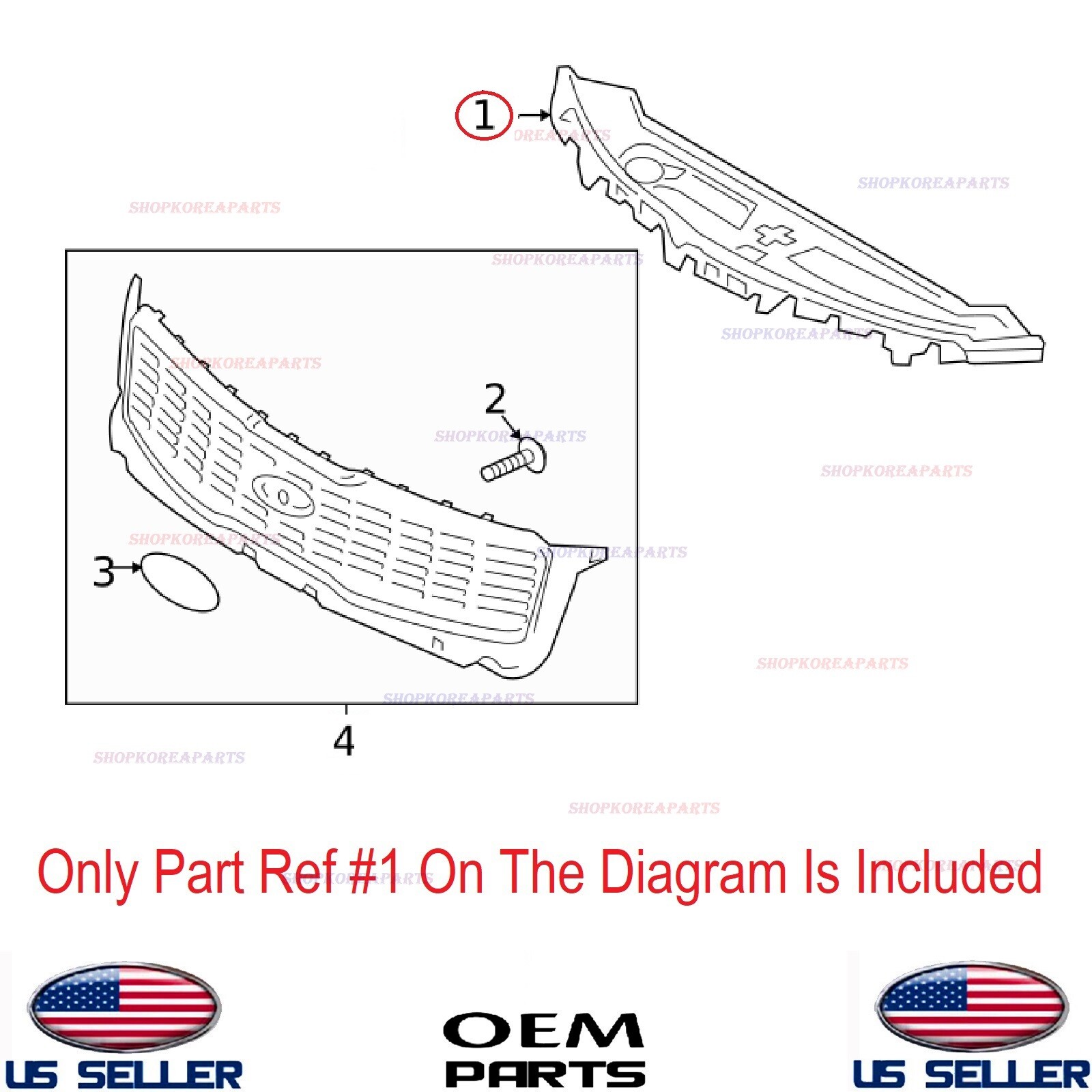 Kia Telluride Cover Radiator Grill 86391 S9000 for sale online | eBay