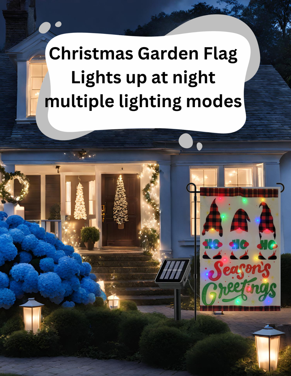 Flag Christmas Lights For Bushes