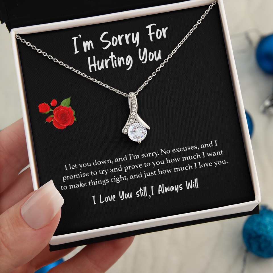 I'm Sorry Necklace Gifts, Apology Gifts For Her, Forgiveness Gift, Wife ...