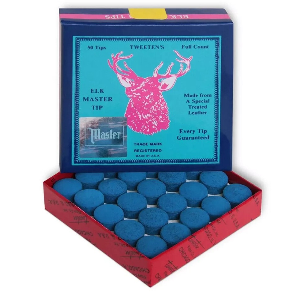 Elk Master Billiard Pool Cue Tips by Tweeten Fibre 14mm-Choose your Qty ...