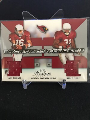 2003 Prestige Jake Plummer & Marcel Shipp Game Used Jerseys /400 ...