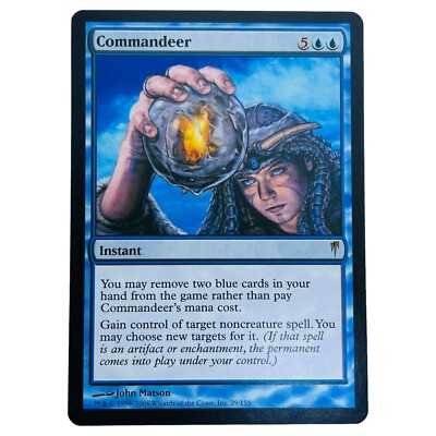 MTG Commandeer NM Unplayed Coldsnap Rare Magic the Gathering TCG Card ...