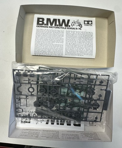 Tamiya BMW R75 German Motorcycle W/sidecar Model 1/35scale NEW/OPEN box ...