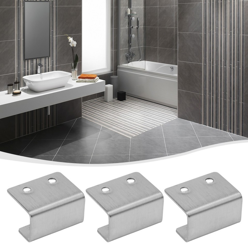 Stainless Steel Flat Hooks for Ceramic Tile Display Set of 5 for ...