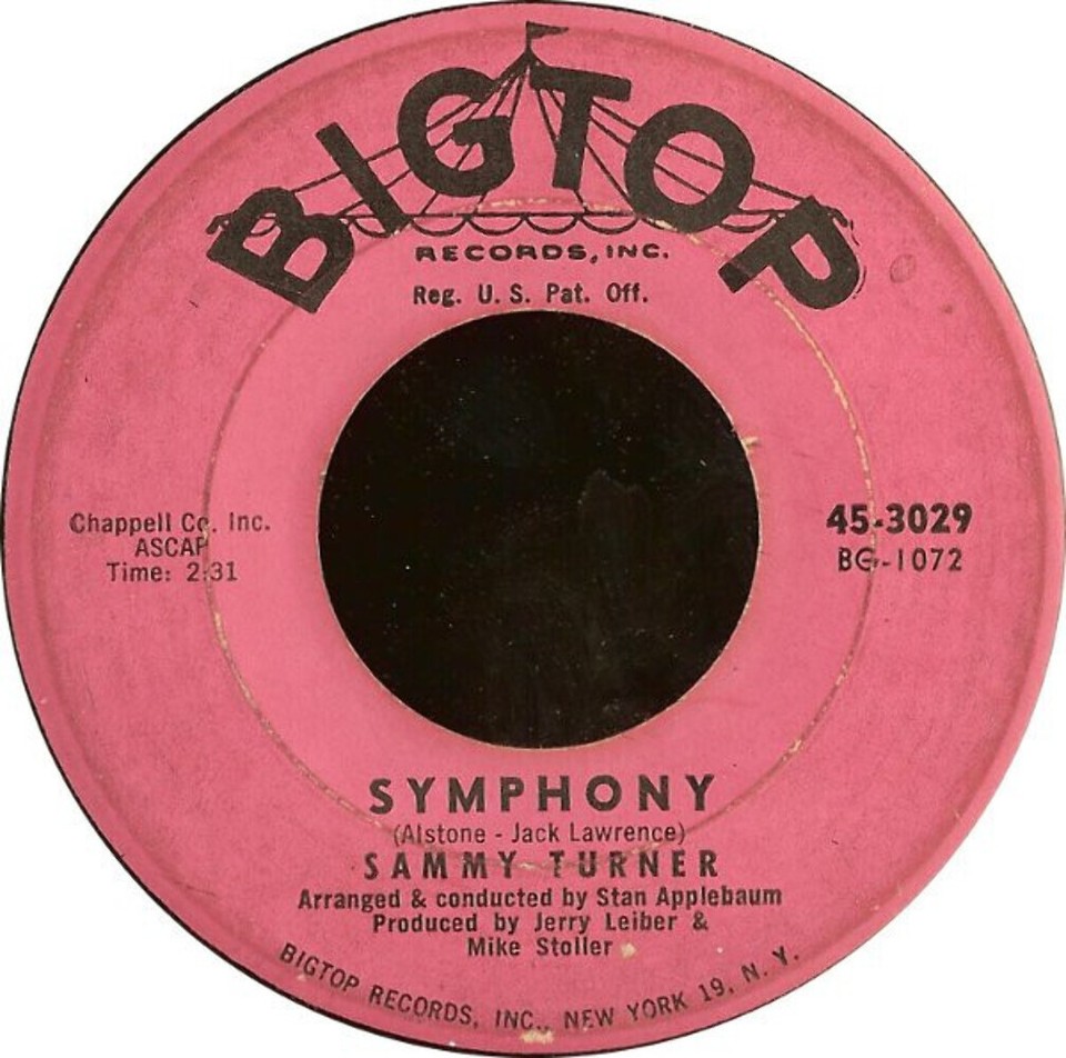 Sammy Turner - Always / Symphony - Bigtop - 45-3029 - 7", Single ...