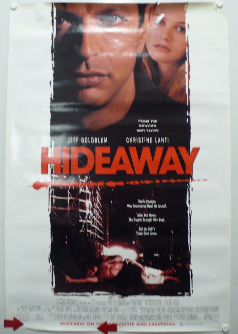 HIDEAWAY Videocassette and Laser-disc Movie Poster made in 1995 | eBay