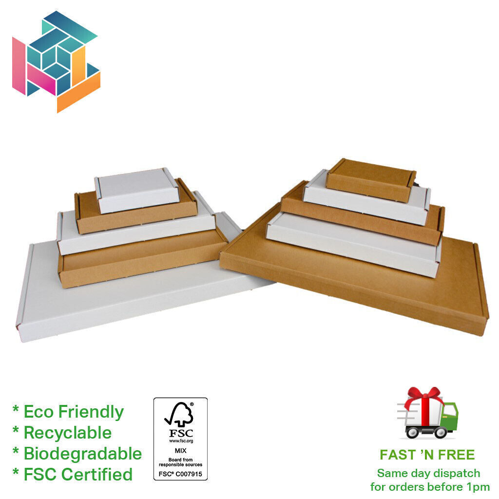 Royal Mail PIP Large Letter Boxes C4 C5 C6 C7 DL Postal Box FSC ...