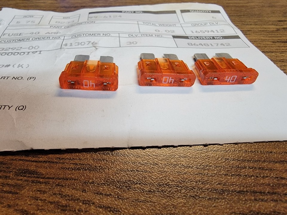 3 New OEM Genuine Toro Lawn Boy Wheel Horse Gilson 40 amp fuse Quantity ...