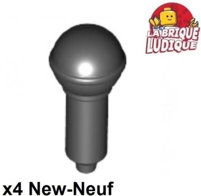 Lego 4x Minifig utensil micro chanteur Microphone noir/black 90370 NEUF ...