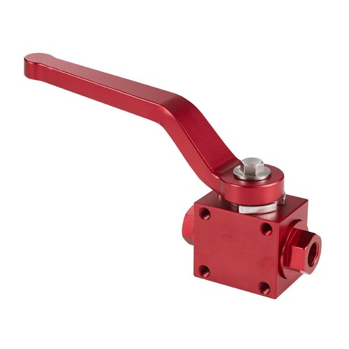 Aluminum Brake Line Lock Shut Off Valve 1/8" NPT Billet Red BRAND ASI ...