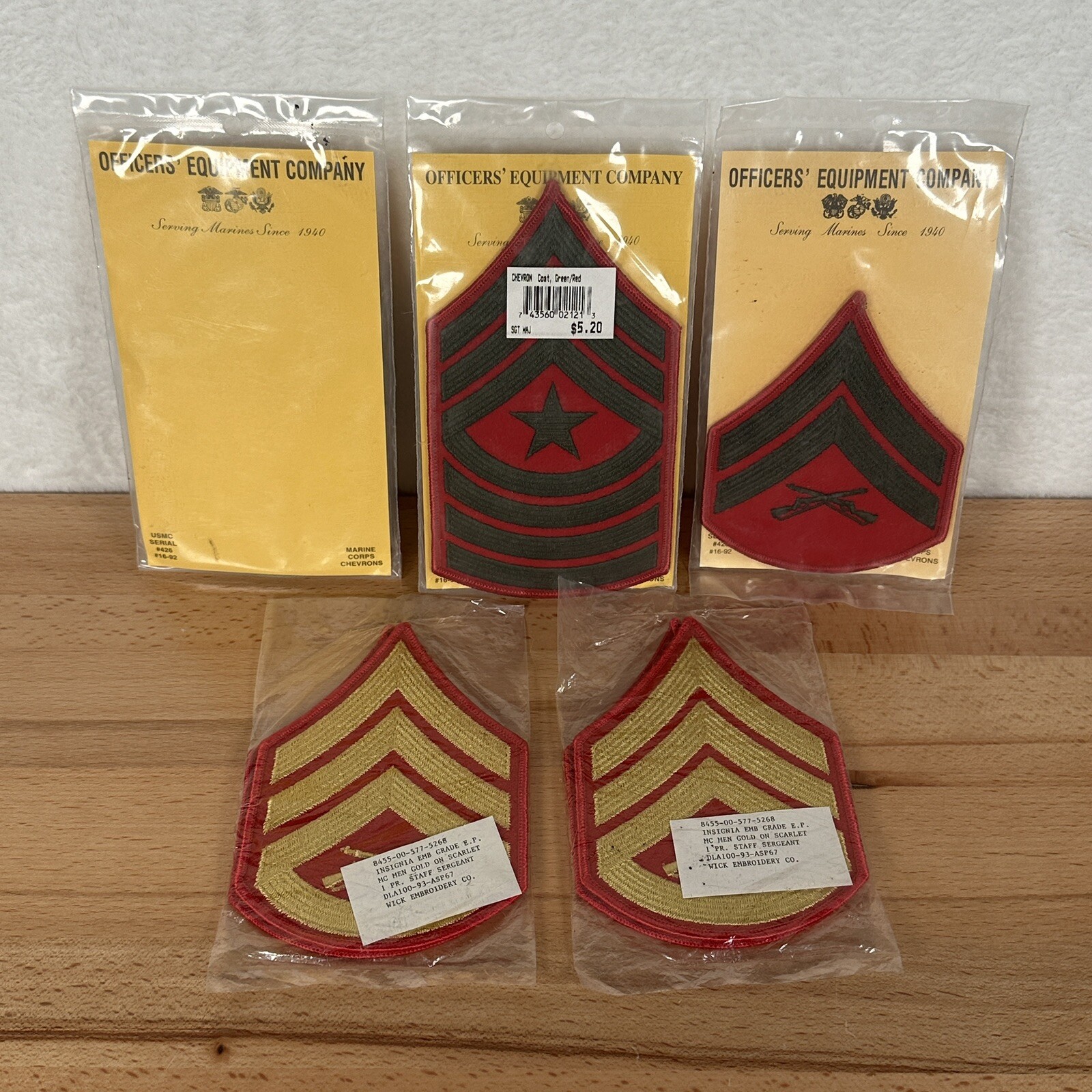 NEW Lot Of US Marine Corps Patches - USMC Master Sergeant, Women Marine ...