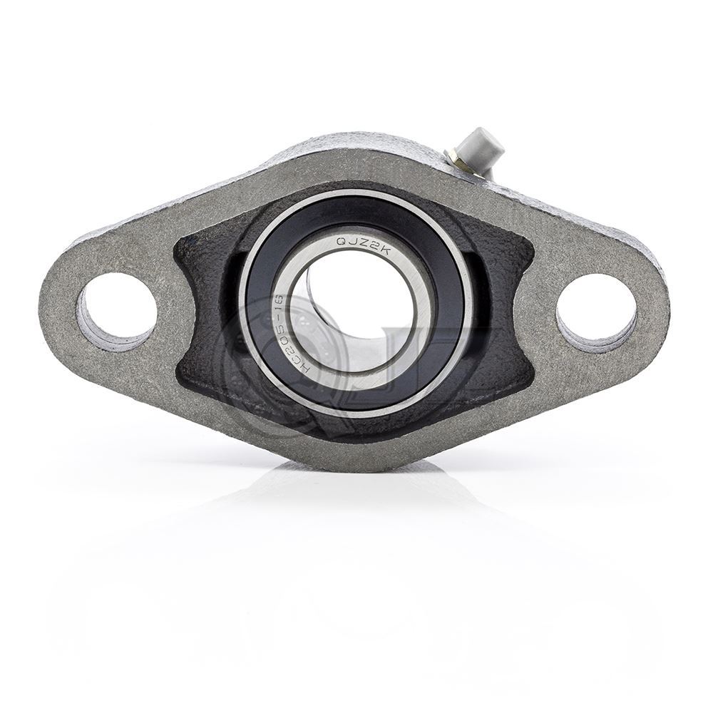 2x 40 mm 2-Bolts Flange Units Cast Iron UCFL208 Mounted Bearing UC208 ...