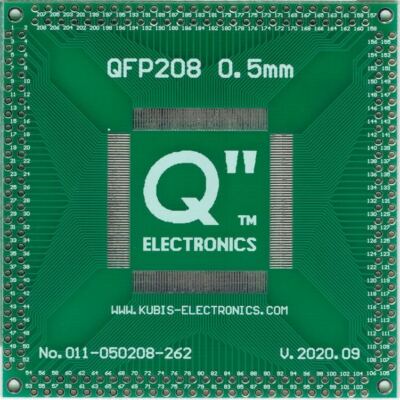 QFP208, LQFP208, PQFP208, TQFP208, CQFP208 0.50mm(0.02") to 4 x IDC2x26 ...