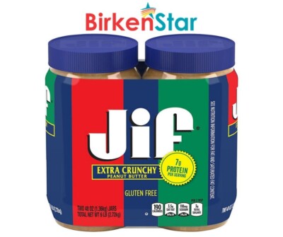 Jif Extra Crunchy Peanut Butter (48 oz., 2 pk.) Great Price | eBay