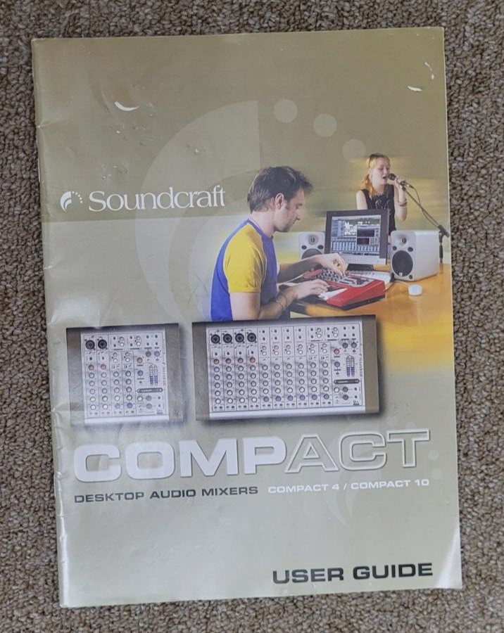 Soundcraft Compact 4 Analog Mixer with User Guide and Power Cable | eBay