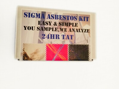 Asbestos test Kit- do it your self- 24hr TAT- Sigma Lab- no extra fee ...