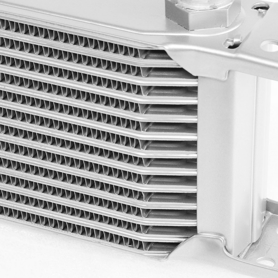 T6061 ALUMINUM 13-ROW 10AN TRANSMISSION/COOLANT/ENGINE OIL COOLER EXTRA ...