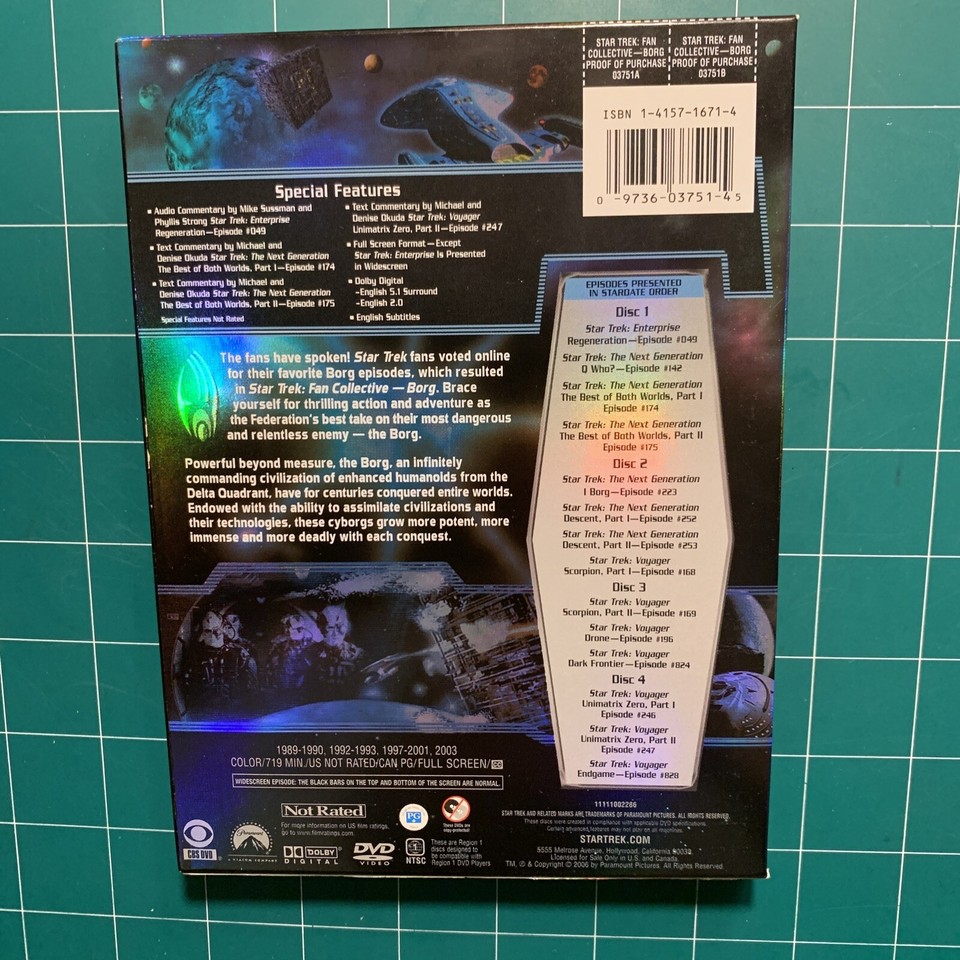 Star Trek: Fan Collective - Borg (DVD, 2006) 97360375145| eBay