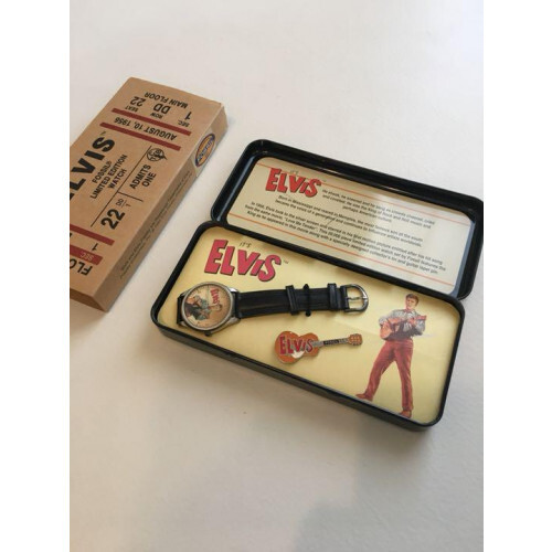 [Rare] Elvis Presley Collector's Set Watch Badge Tin Case | eBay