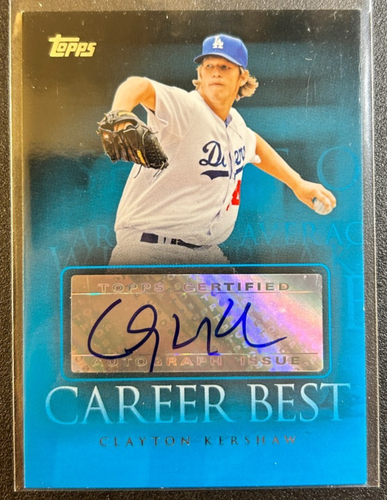 2009 Topps - Career Best Autographs Clayton Kershaw #CBA-CK (AU) for ...