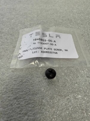 Bolt Tesla Model X Y S 3 Rear License Plate Screws | M5-0.8x6 ...
