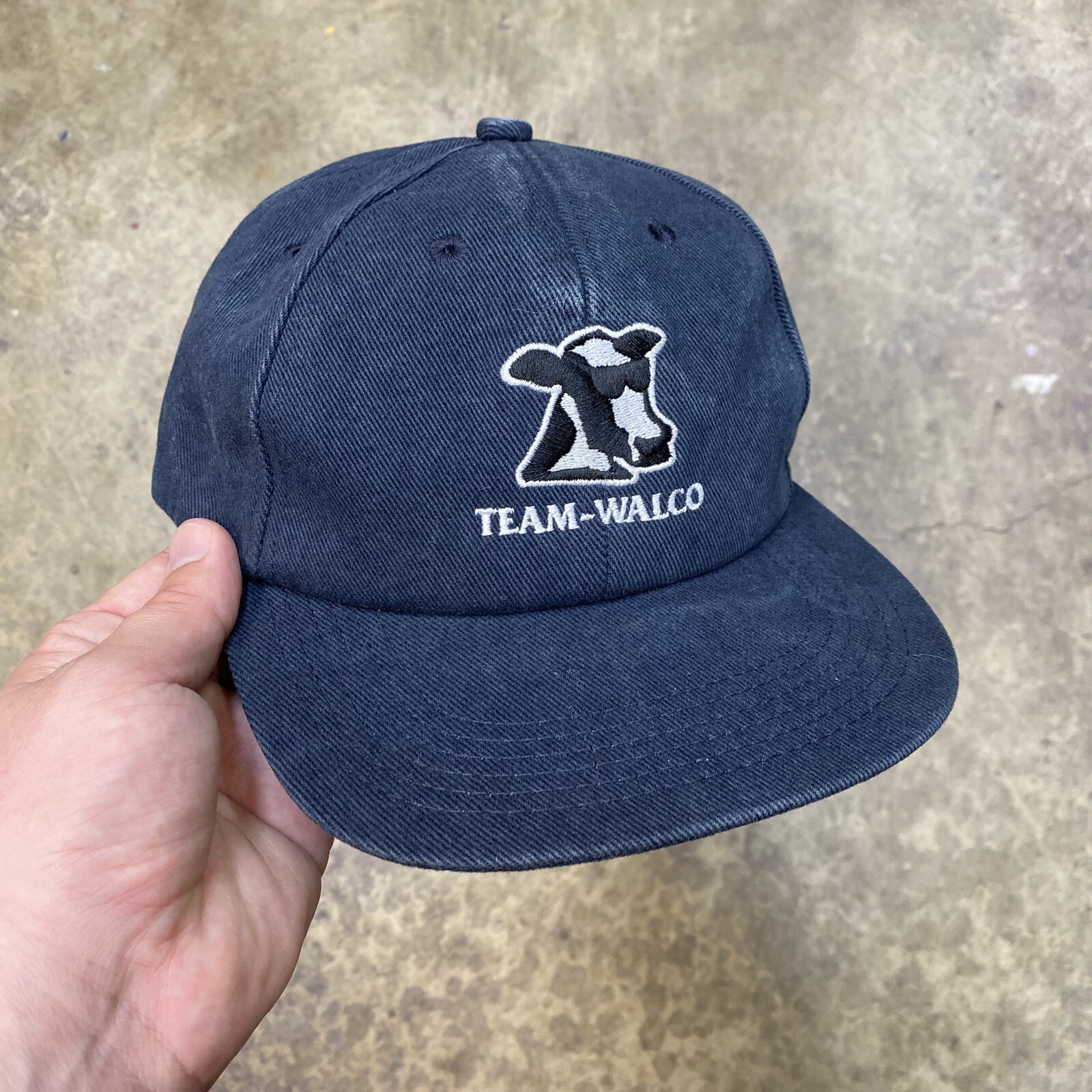 Vintage Team Walco Dairy Snapback Hat 90s Cow Milk Fa… - Gem