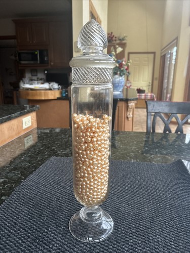 Old drug store Columbia swirl Pharmacy apothecary jar 19 tall" | eBay