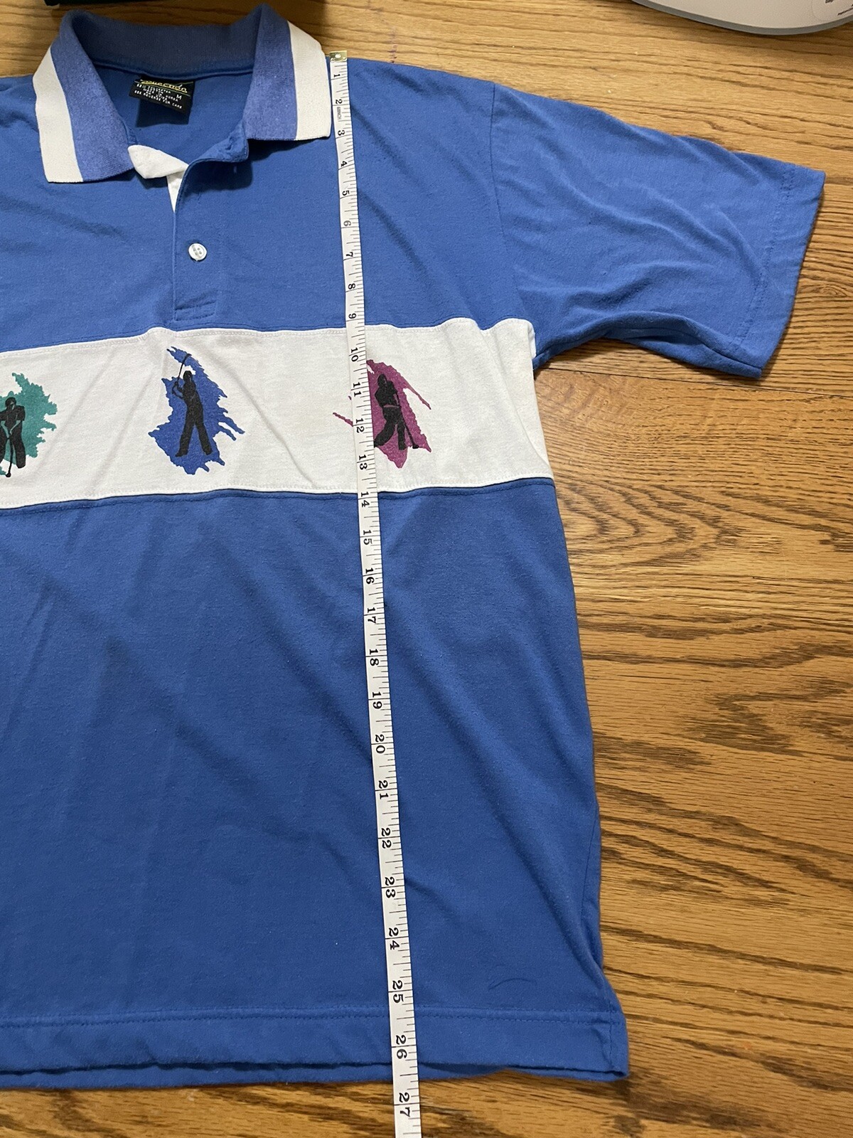 Vintage Chip Beck Golf Polo Shirt Color Block Medium - Gem