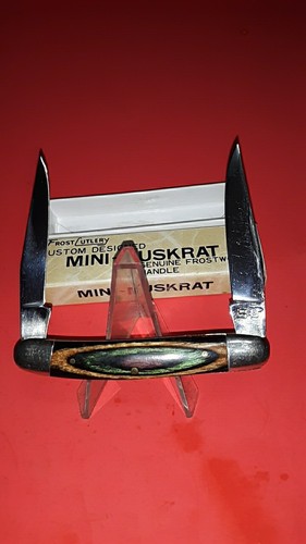 FROST CUTLERY MINI MUSKRAT NO. 74 2 BLADE FROSTWOOD KNIFE JAPAN NOS | eBay