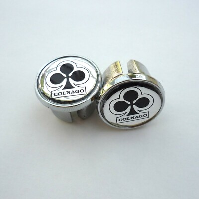 Vintage Style, Chrome Colnago Racing Bar Plugs, Caps, Repro | eBay