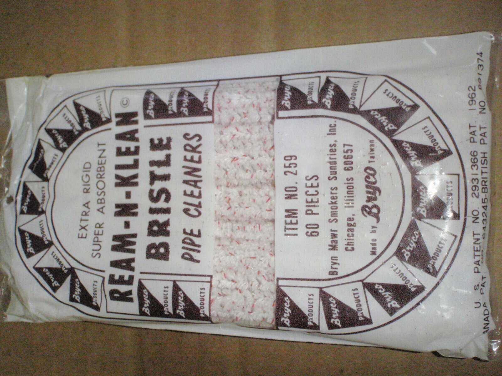 Bryco Products NO.259 Ream N Klean Bristle Pipe cleaners Collector ...