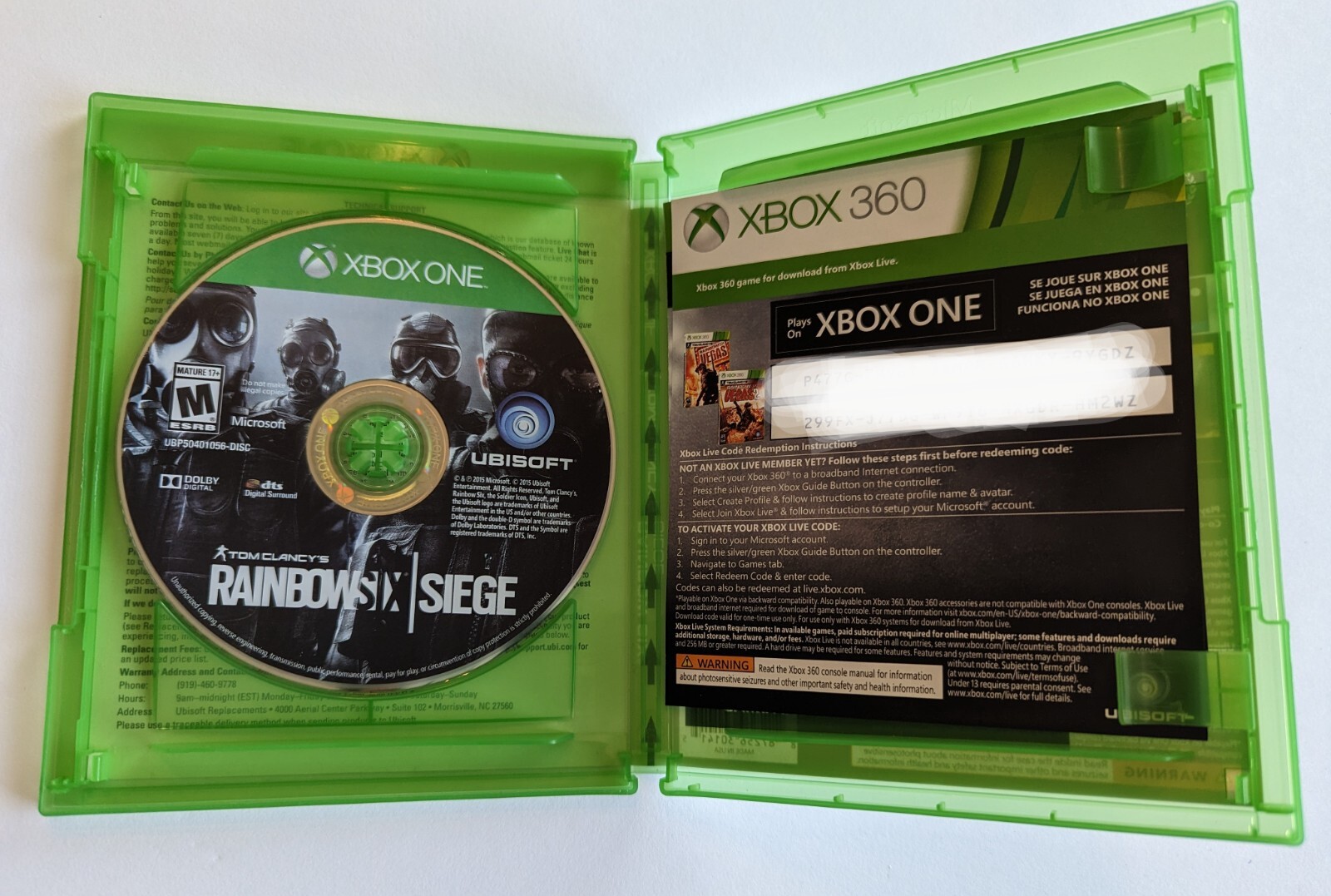 Tom Clancy's Rainbow Six Siege (Xbox One, 2015) Video Game | eBay