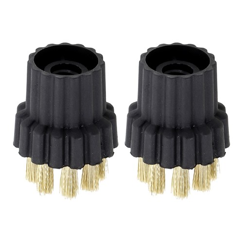 2*Steam Cleaner Brass Brush Head Replacement For Steam Mop Accessories ...