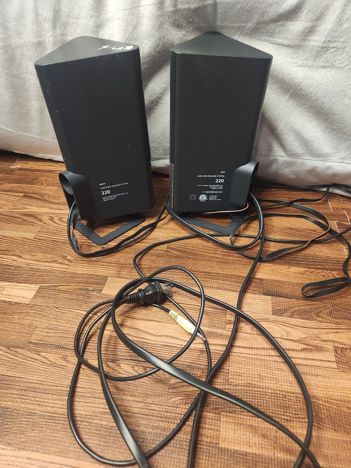 Altec Lansing 220 Amplified Computer Speaker System- Tested, Works ...
