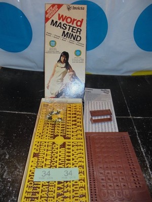 Vintage Word Mastermind Board Game By Invicta-UNUSED- Complete -VGC ...