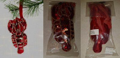 Brand New Paper Destiny Sequin Lobster Ornament sz - 5 in. x 2 1/2 in ...