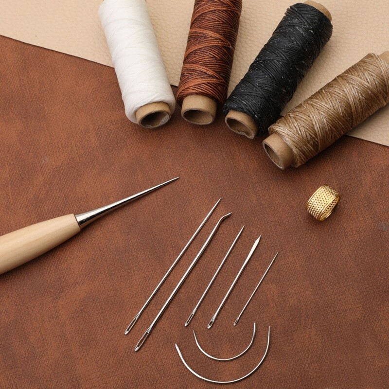 Professional Leather Sewing Kit DIY Patchwork Tools Set for DIY Leather ...
