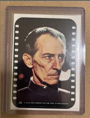 Star Wars 1977 Topps Card Sticker #28 | Grand Moff Tarkin | eBay