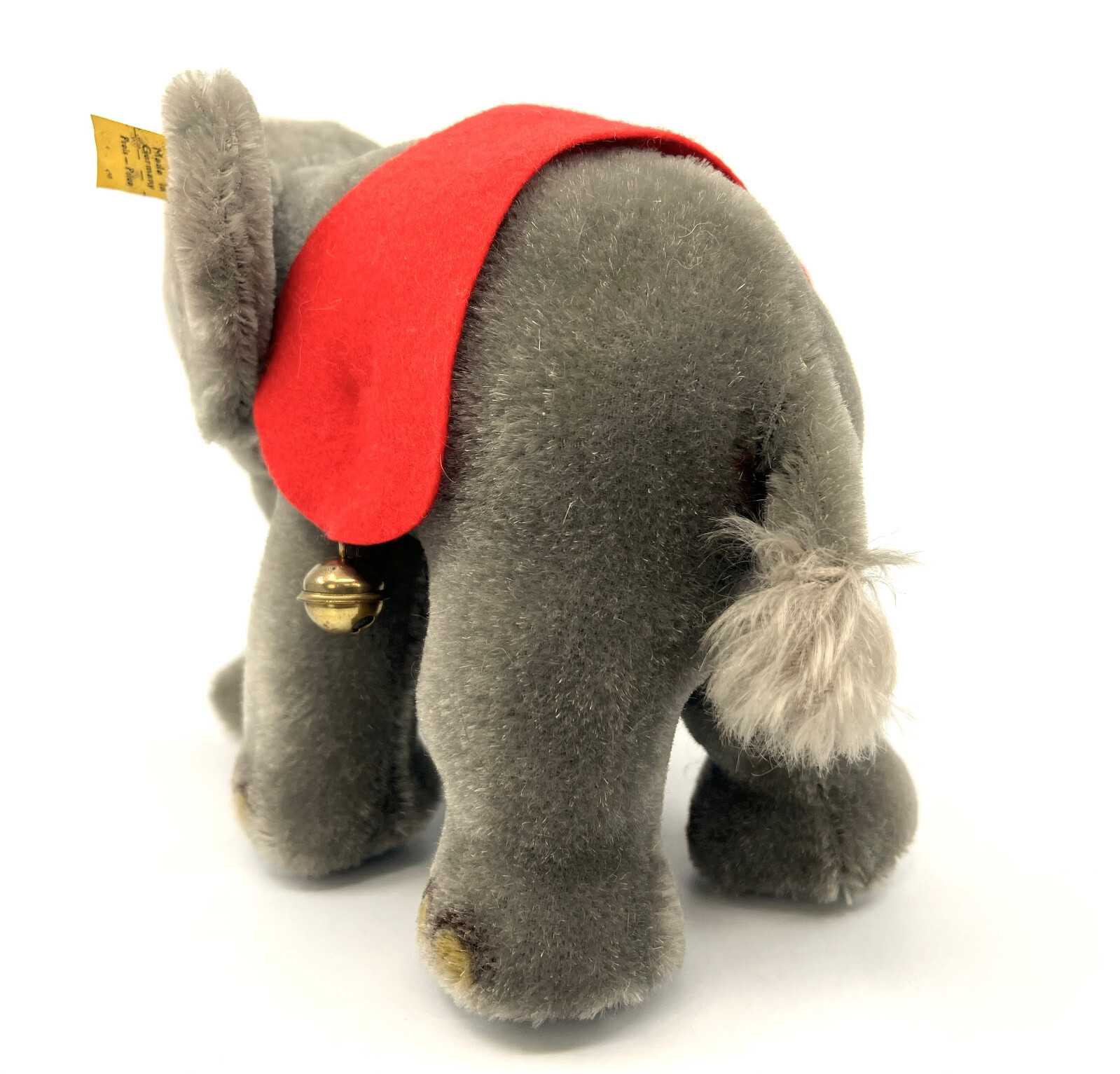 Steiff Elephant Mohair Plush 0500/17 1968 - 1976 Silver Button Tag ...