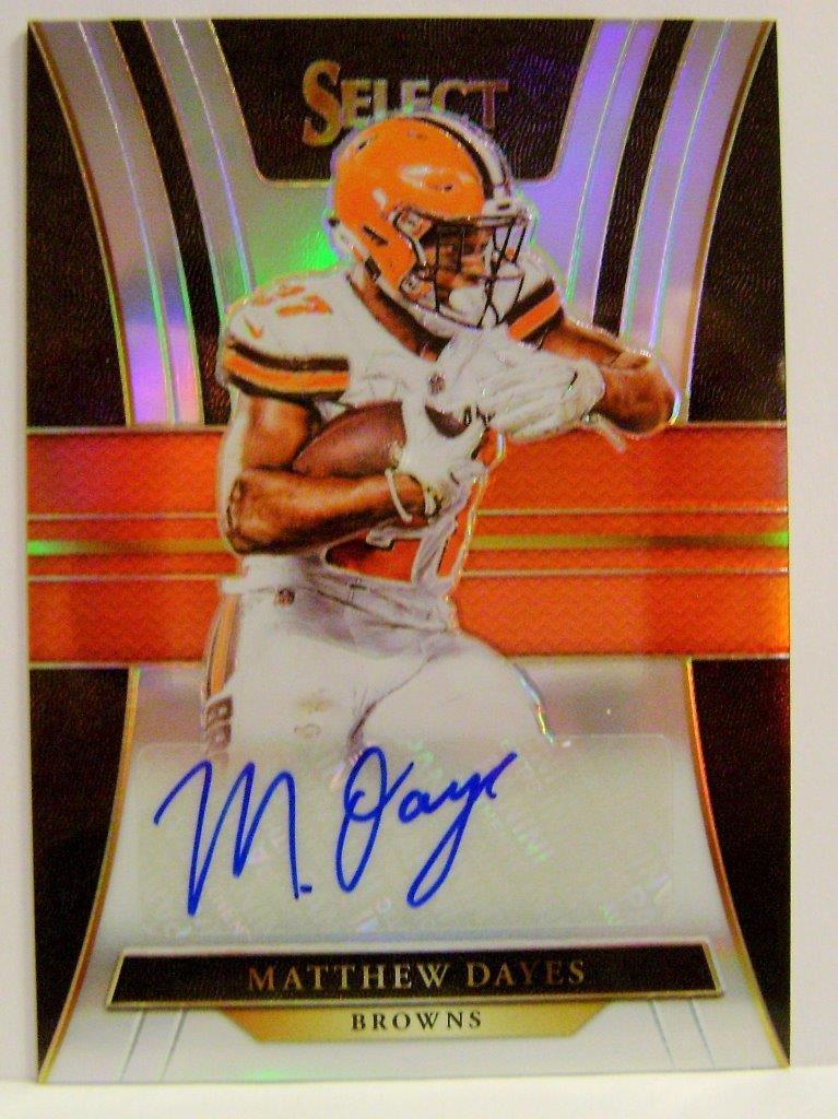 MATTHEW DAYES BROWNS AUTO 38/199 PANINI SELECT 2017 | eBay